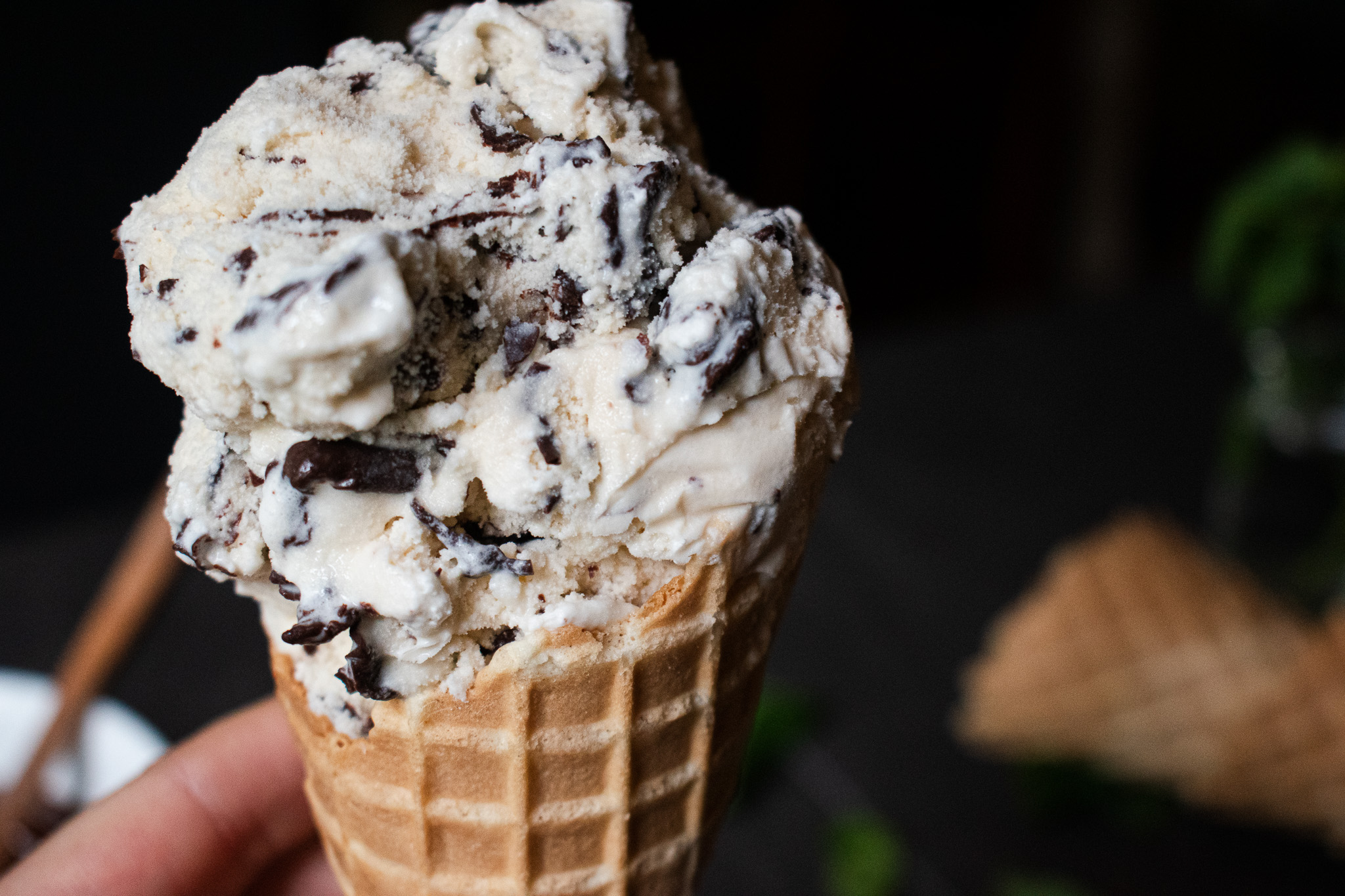Mint Chocolate Chip Ice Cream: With dark chocolate ganache - Selah